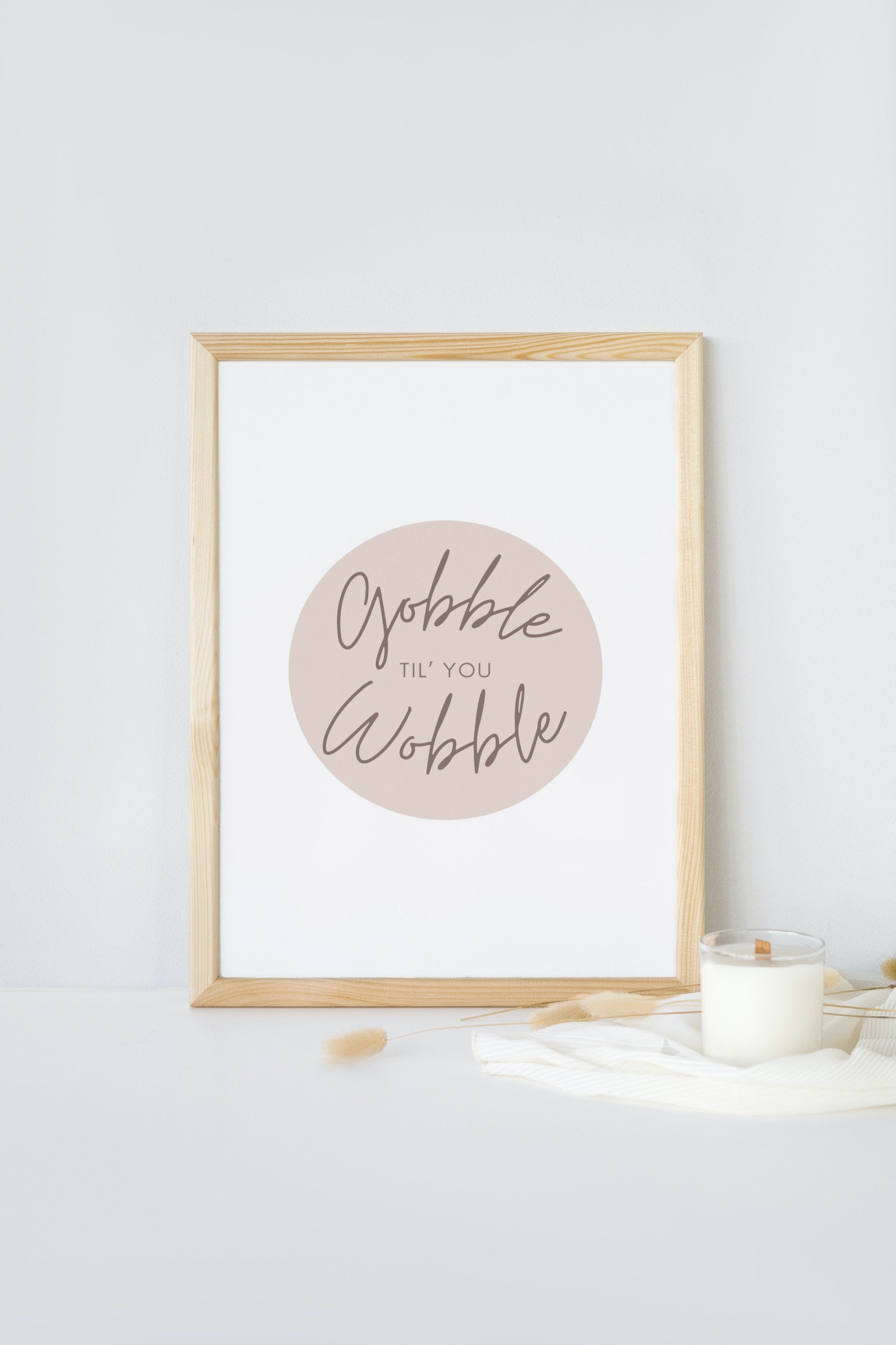 Thanksgiving Digital Downloads Gobble Till You Wobble - Etsy