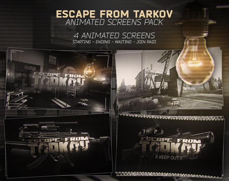 Escape From Tarkov Stream Package | Tarkov Animated Twitch Stream Pack ...