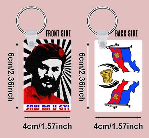 Kayin Flag Keychain,keychain for Kayins Ethnicsaw Ba U Gyi Photo and ...