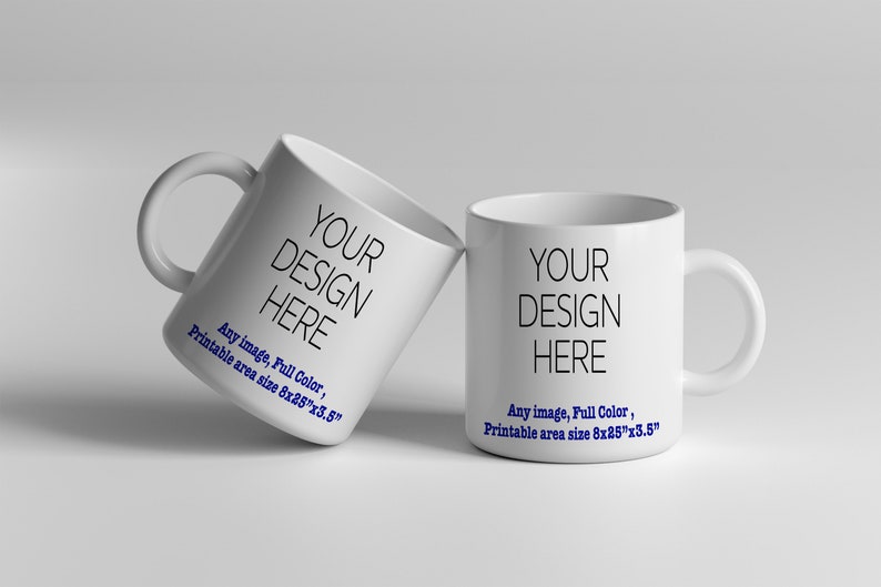 Your Design Here Customizable Coffee Mug, Personalized Coffee Cup ...