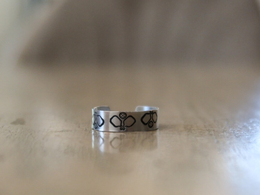 Pickleball Ring | Metal Stamped Jewelry | Handmade Jewelry | Dink ...