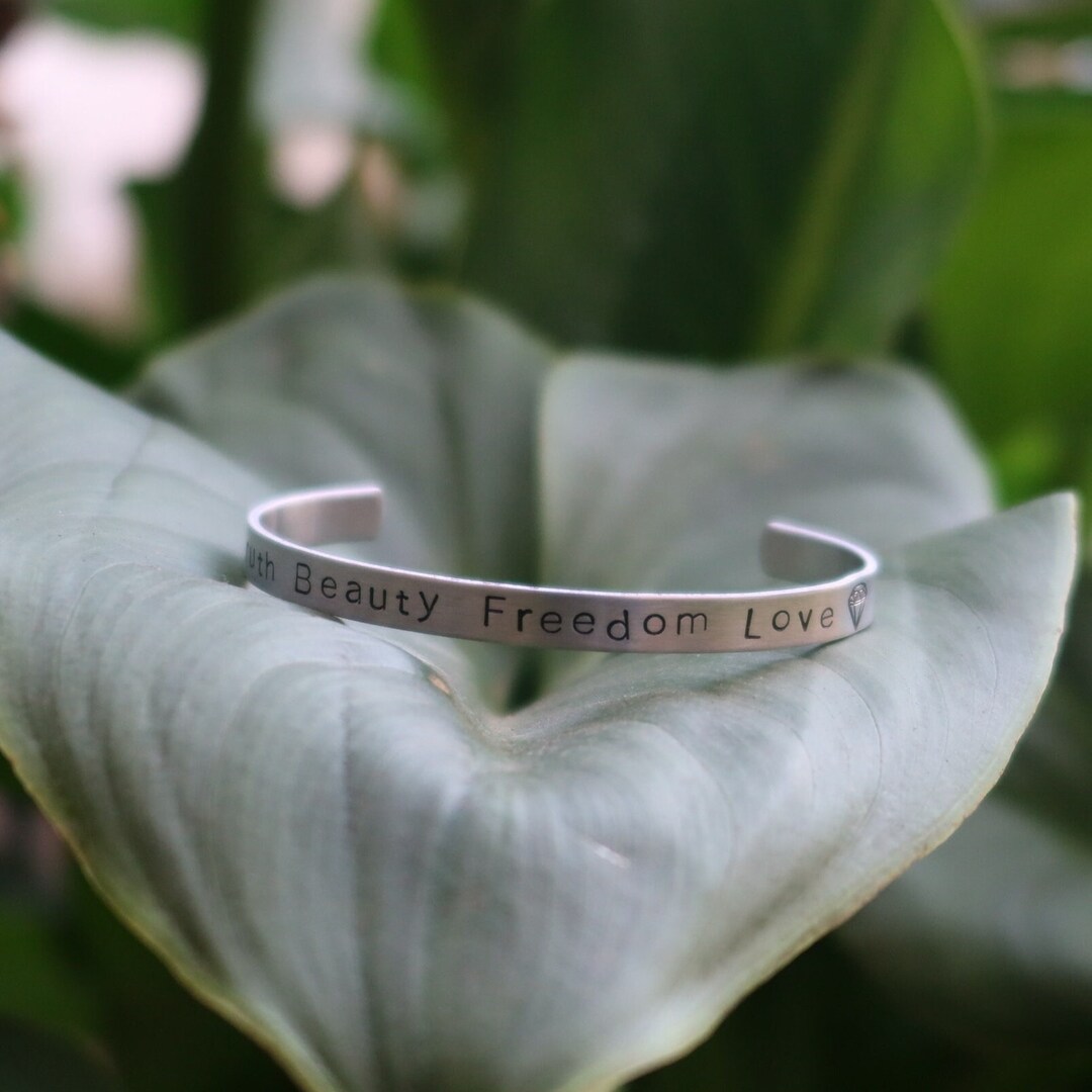 Moulin Rouge Inspired Metal Stamped Bracelet // Broadway // Musical ...