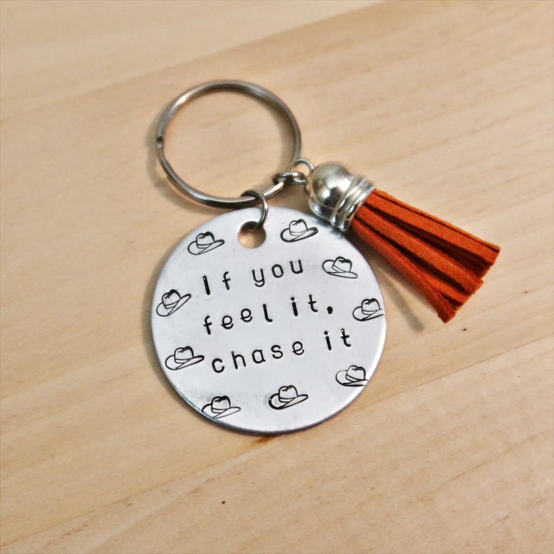 If You Feel It | Handmade | Metal Stamped | Keychain | Inspirational ...