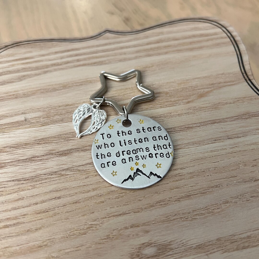 Velaris Inspired Keychain | Metal Stamped | Handmade | ACOTAR Inspired ...