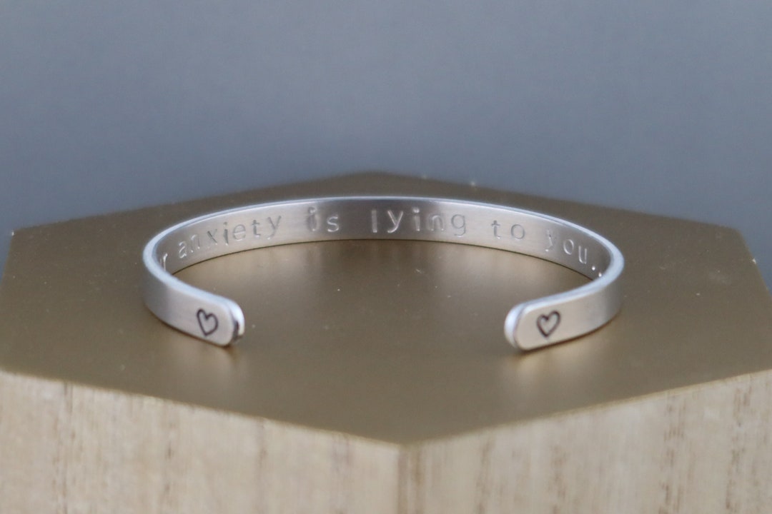Anxiety Hidden Message Bracelet - Anxiety Jewelry - Handmade - Etsy