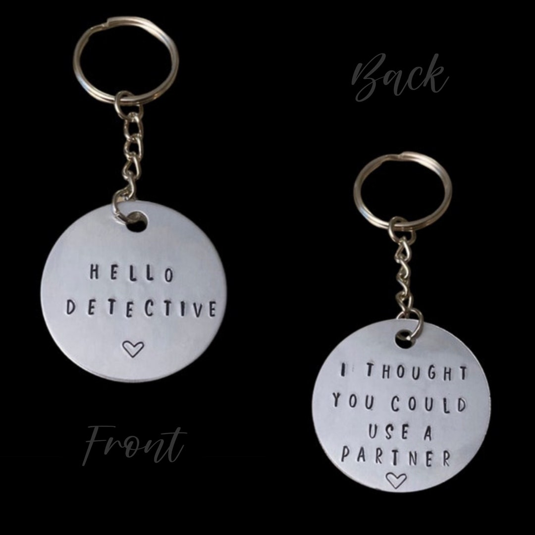 Lucifer TV Show Quote Keychain // Hello Detective // Metalstamped ...