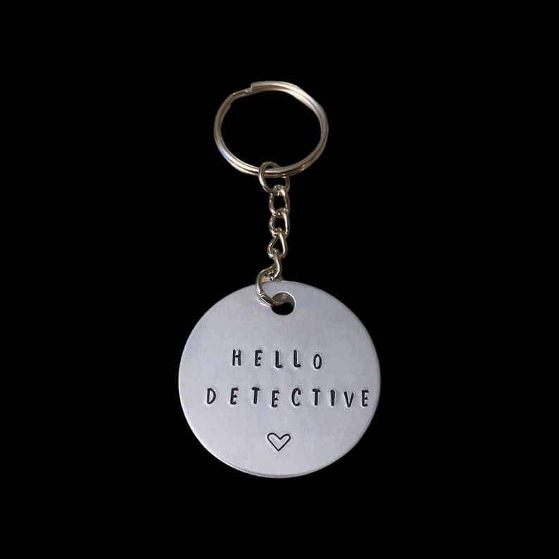 Lucifer TV Show Quote Keychain // Hello Detective // - Etsy