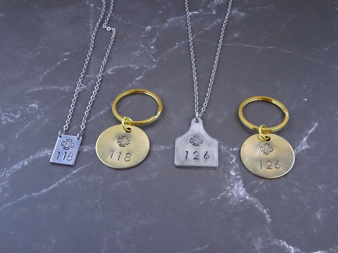 9-1-1 Inspired Necklace and Keychain | Station 118 | Station 126 ...