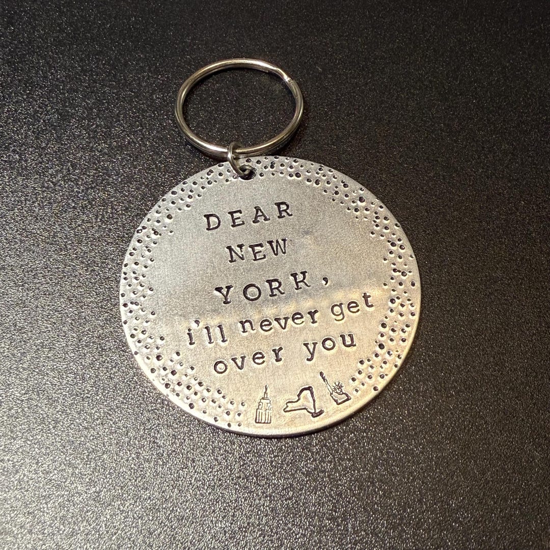 I Love New York Keychain | New York City | NYC | Metal Stamped ...