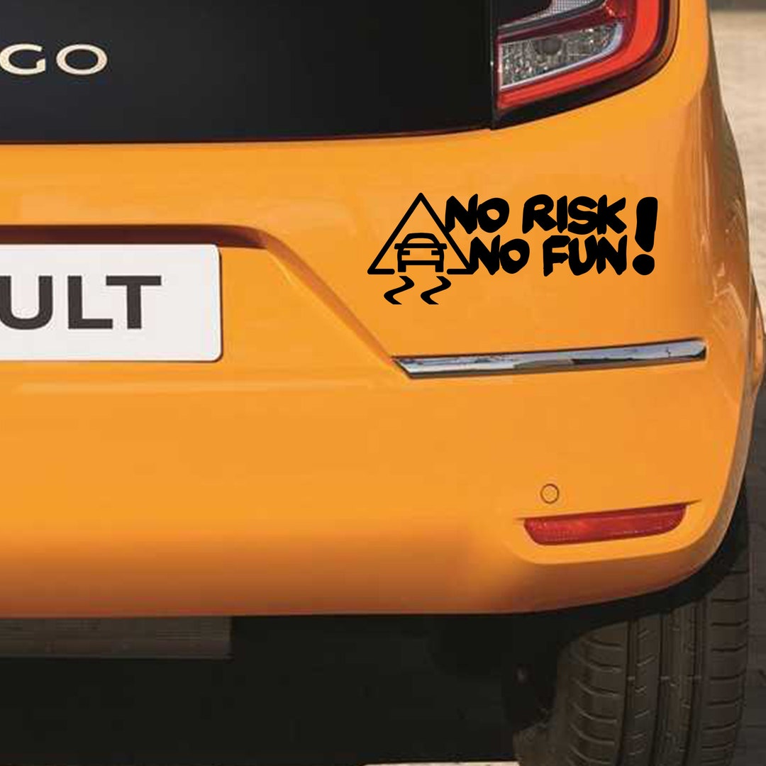 No Risk No Fun Car Sticker Decal Auto Quad Fun Tuning Motorcycle at the ...