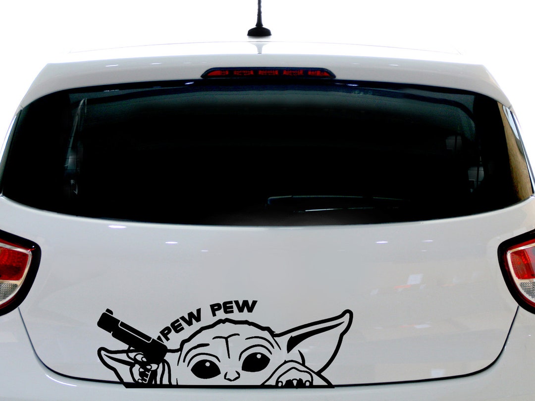 Yoda Pew Pew Star Wars Car Sticker Car Quad Fun RS Fun Tuning - Etsy
