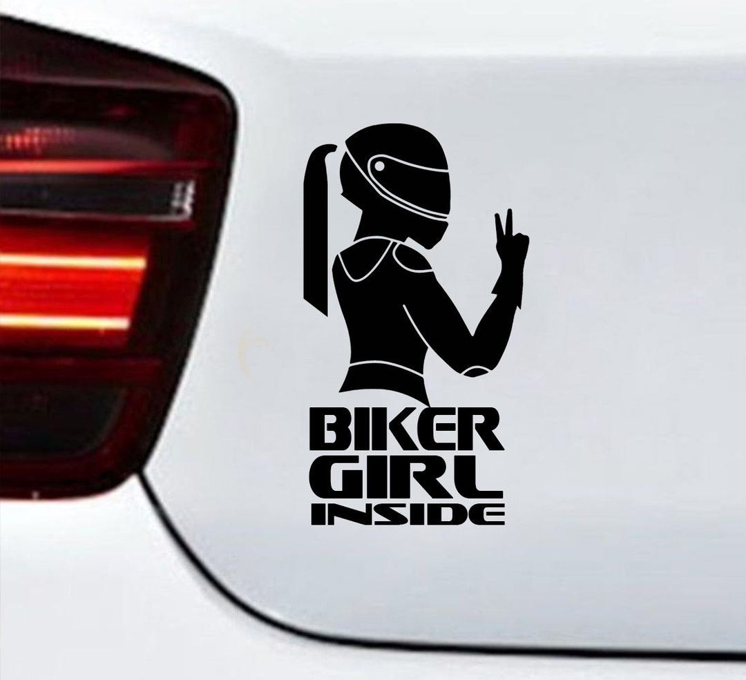 Biker Girl Inside Sticker/sticker/gift Idea - Etsy