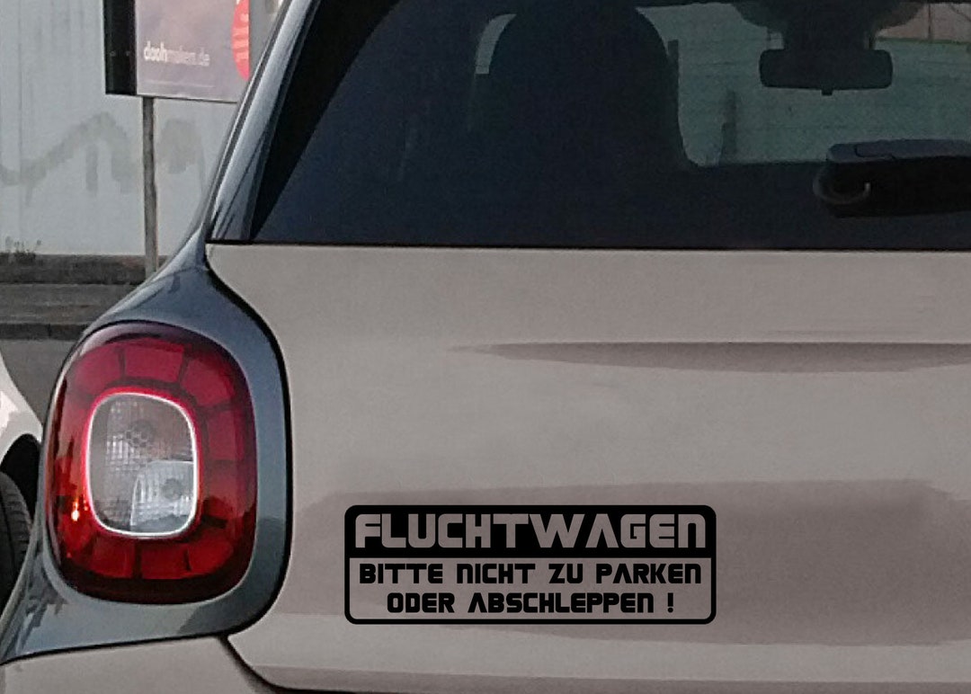 Getaway Car Car Sticker Funny Car Gift Idea Tuning VW Smile Middle ...