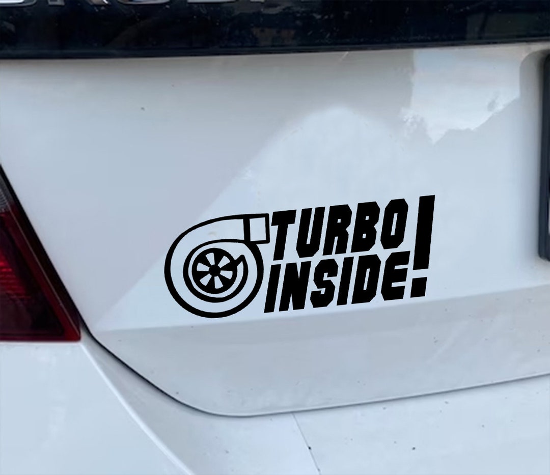 Turbo Inside Classic Car Sticker Auto Quad Fun RS Fun Tuning Motorcycle ...