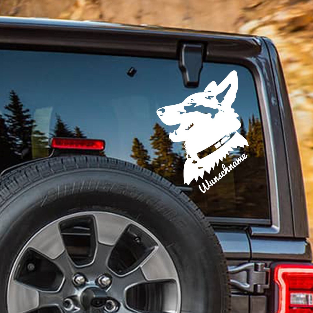 German Shepherd Car Sticker Personalized Hunter Dog Animal Love Love ...