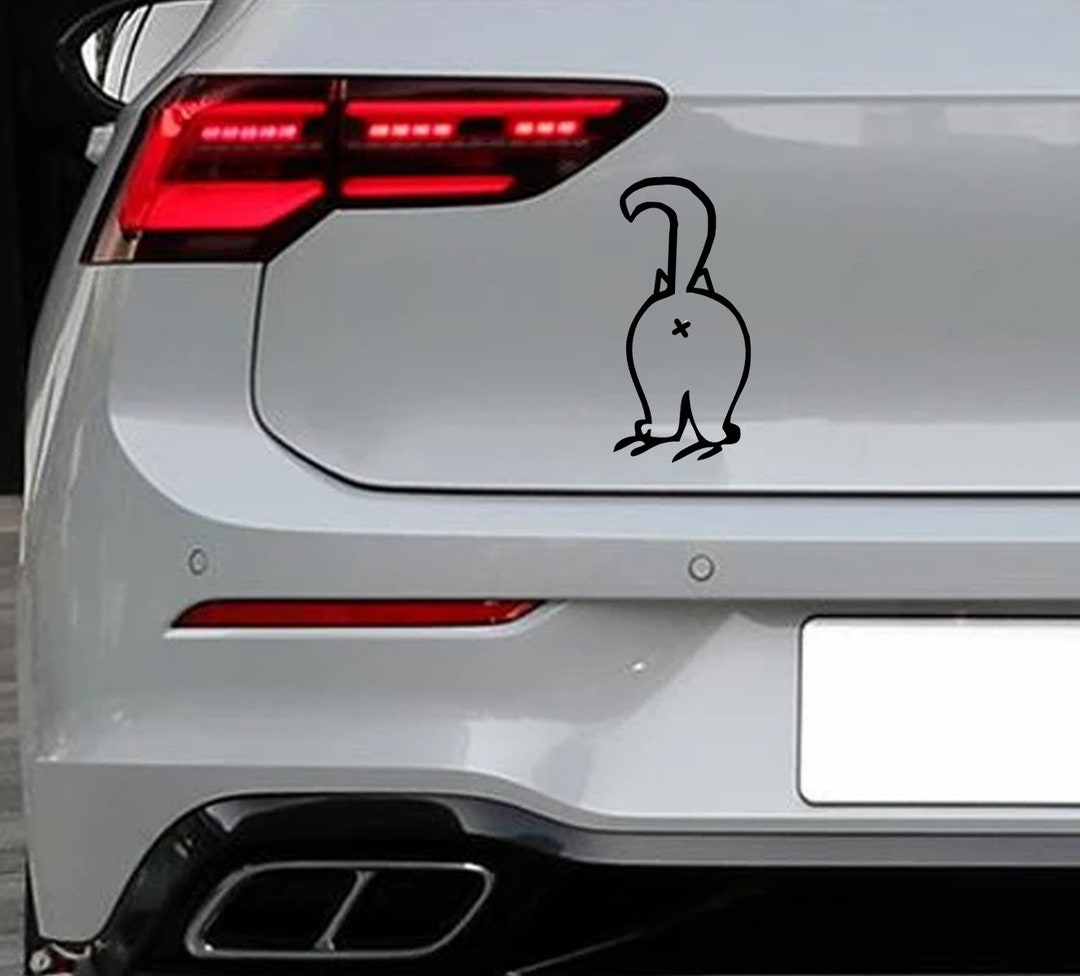 Cat Popo Sticker Funny Funny Vinyl Sticker Personalized Car - Etsy