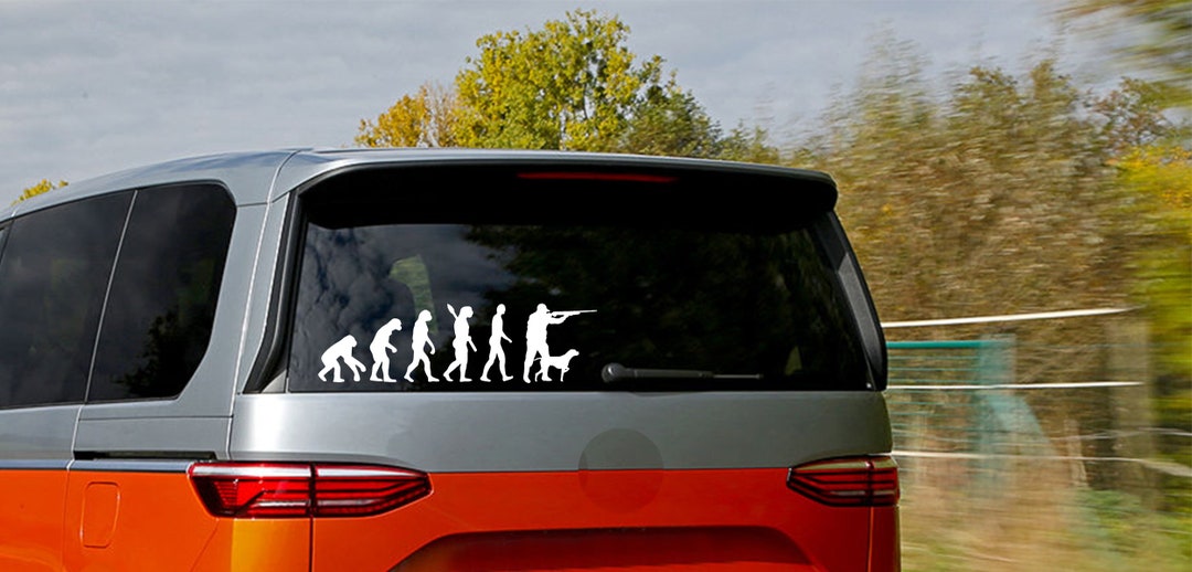 Hunts Hunter Sticker Evolution Car Sticker Funny Car Gift Idea Tuning ...