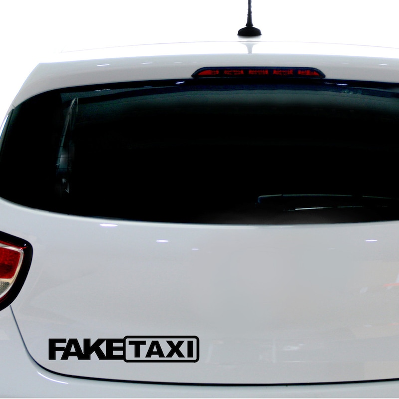 Fake Taxi Car Sticker - Etsy