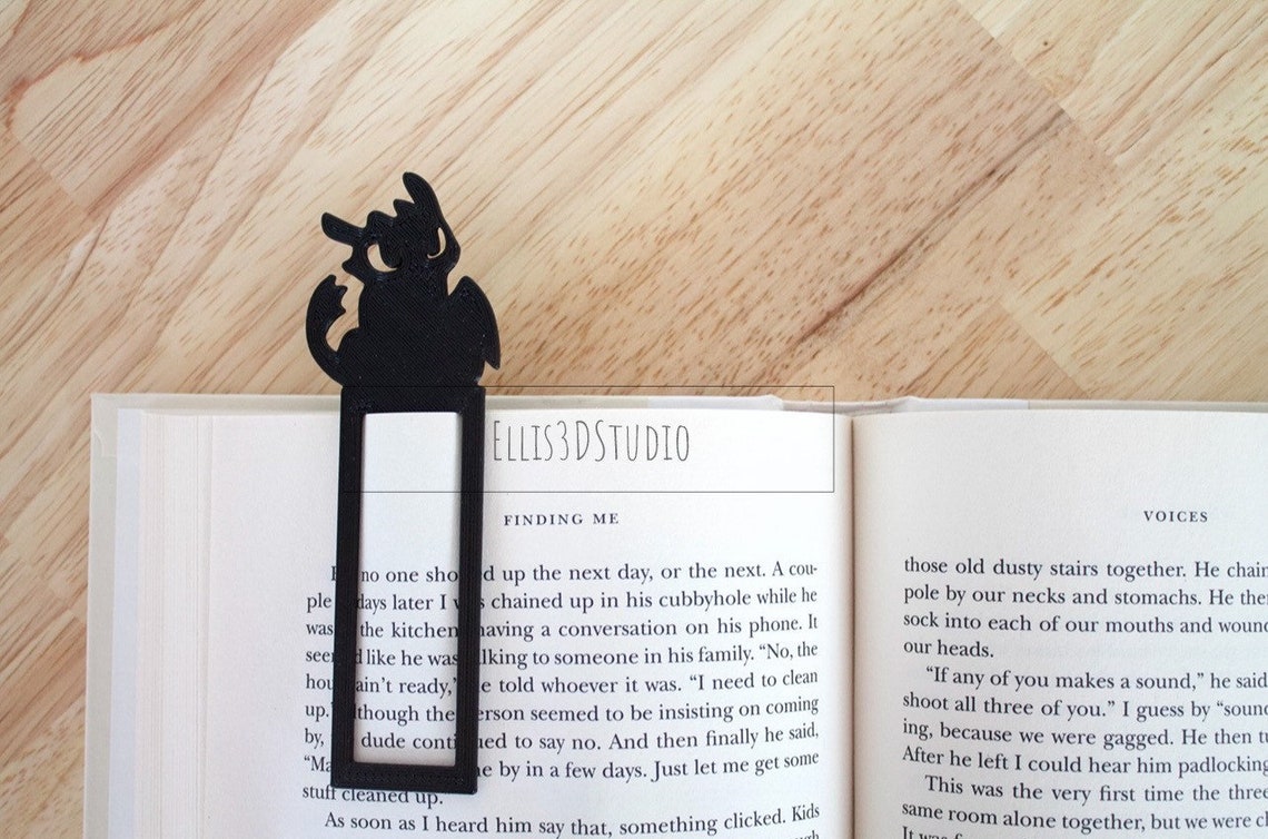 Toothless Inspired Bookmark Night Fury 3D Printed | Etsy
