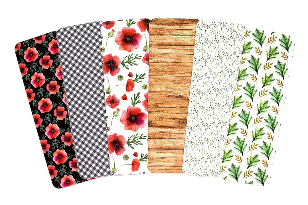 Wild Poppy Laminated Bookmark: Double Sided Book Lover Gift - Etsy