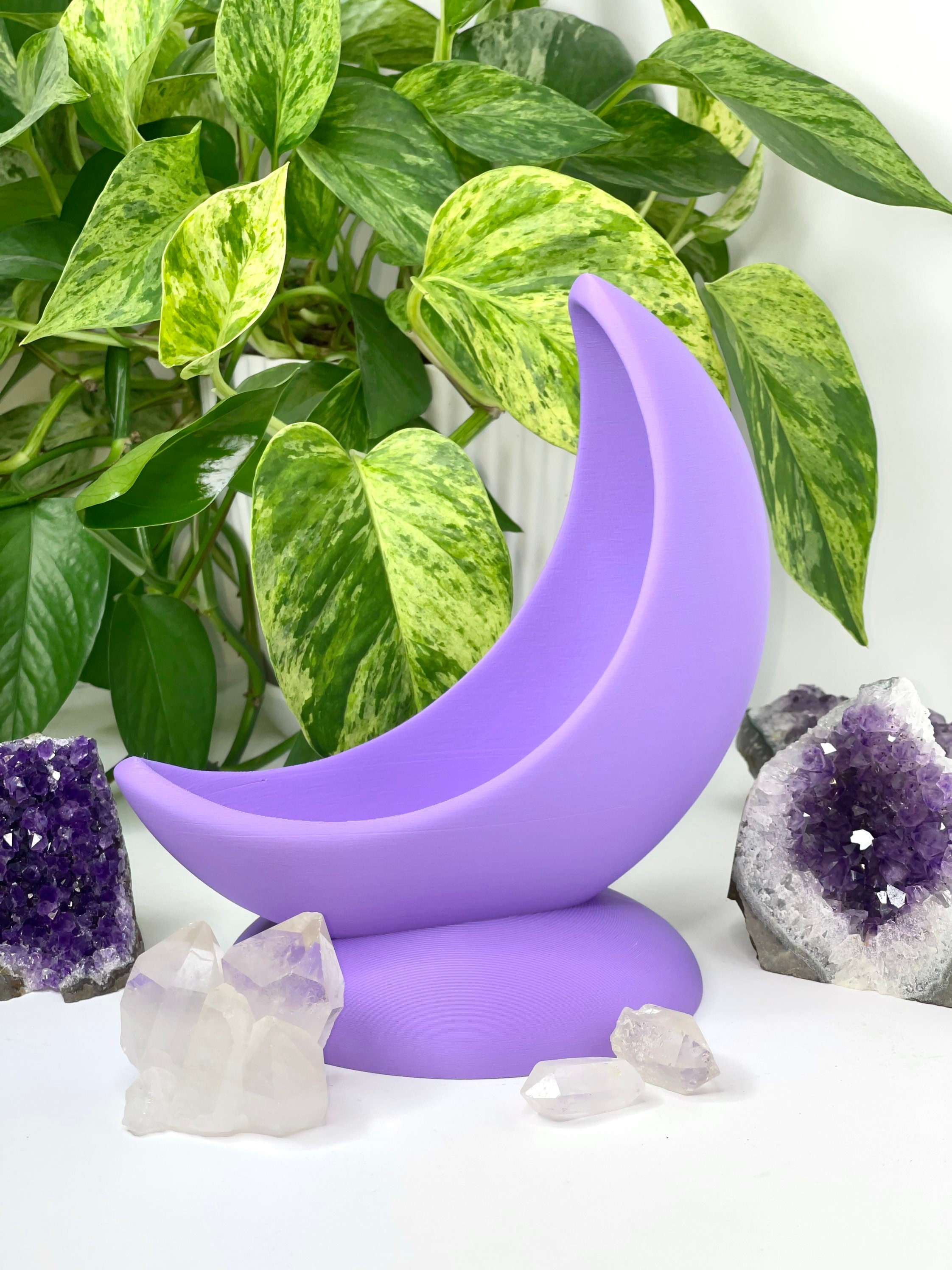 Crescent Moon Planter Witchy Decor Cottagecore Moon Pot - Etsy
