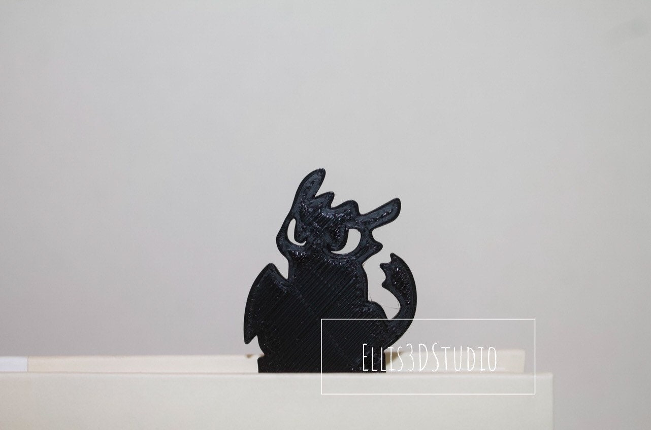 Toothless Inspired Bookmark Night Fury 3D Printed | Etsy