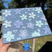 Azure- 3D Textured Blue Flower Art Painting, 3D Shades of Blue Floral ...