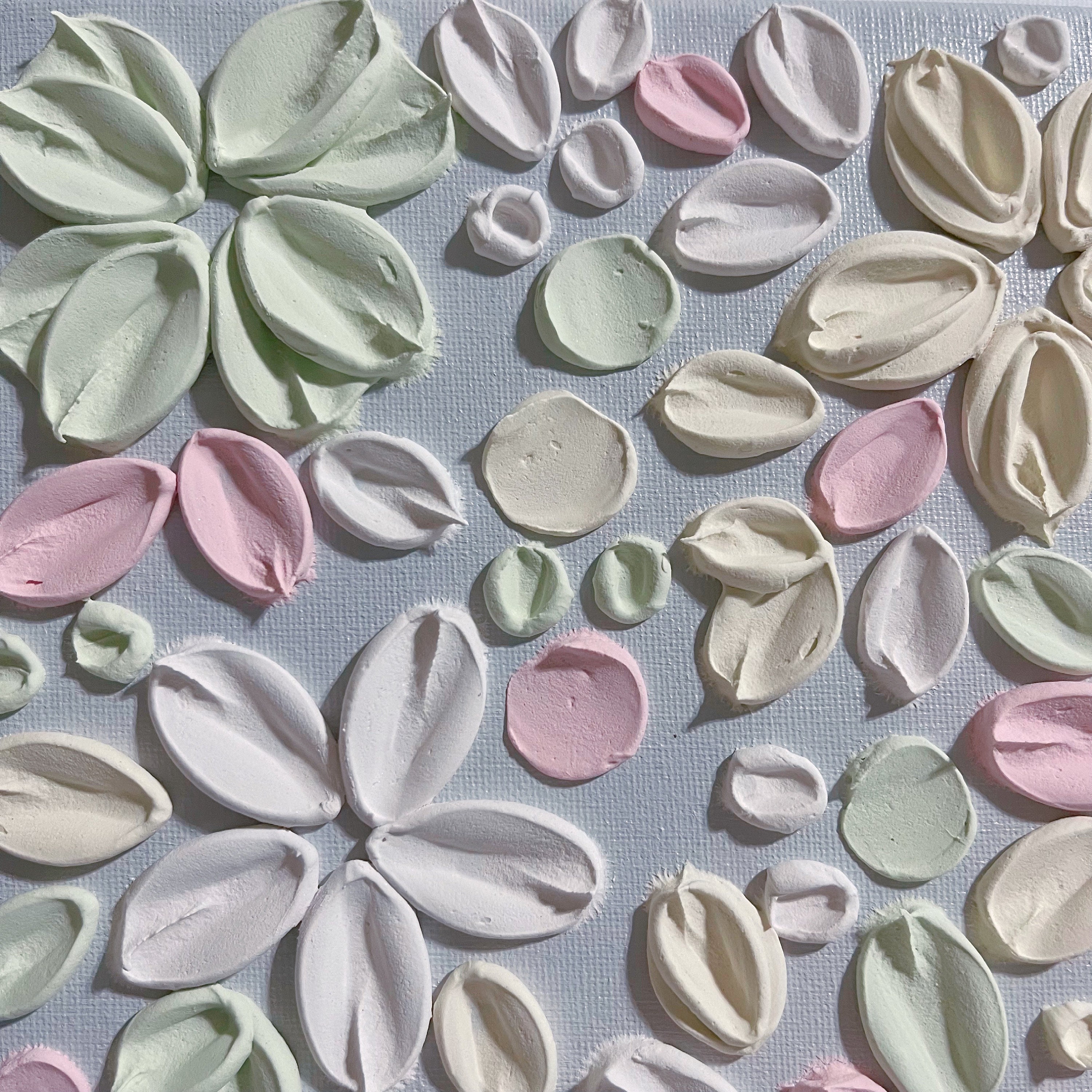 3D Textured Flower Painting sweet Garden 3D Light - Etsy