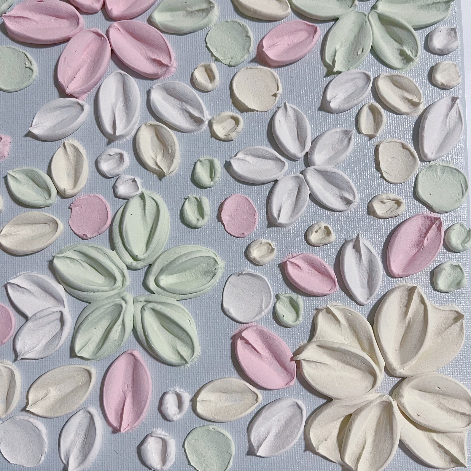 3D Textured Flower Painting sweet Garden 3D Light - Etsy