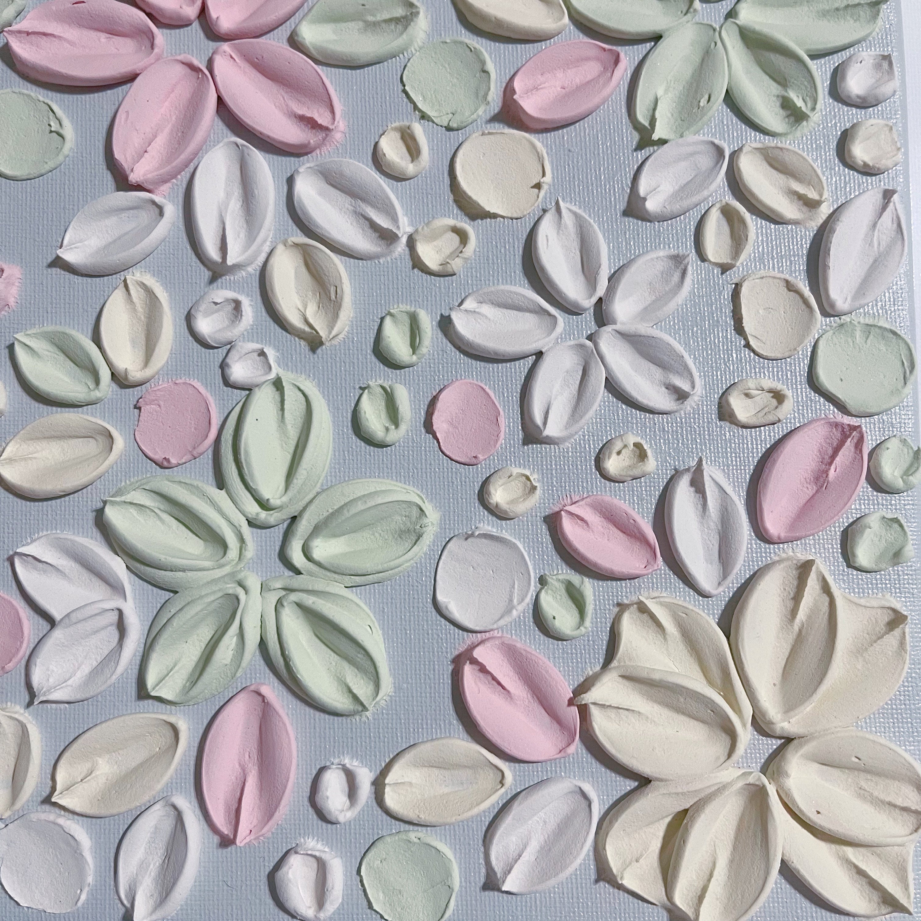 3D Textured Flower Painting sweet Garden 3D Light - Etsy