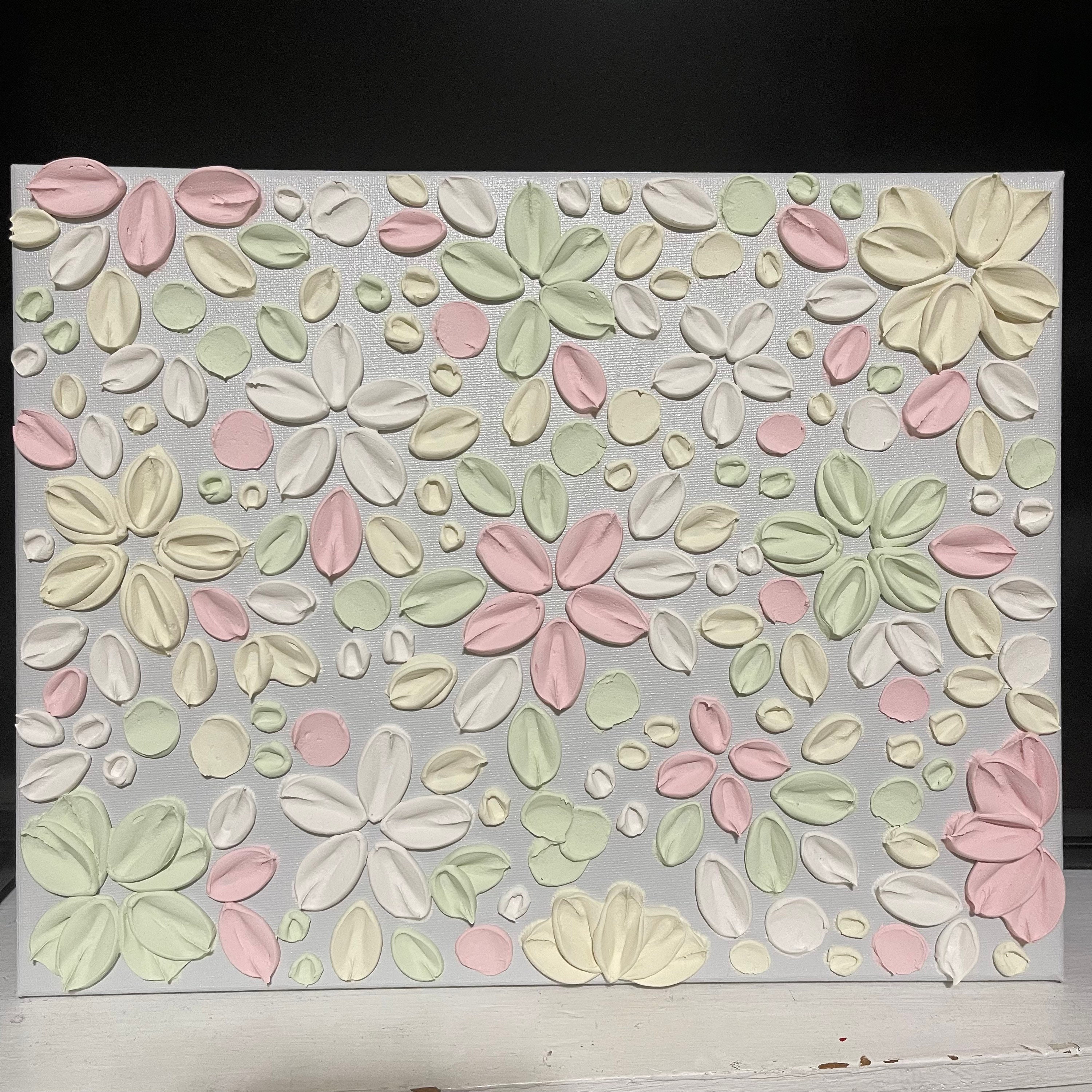 3D Textured Flower Painting sweet Garden 3D Light - Etsy