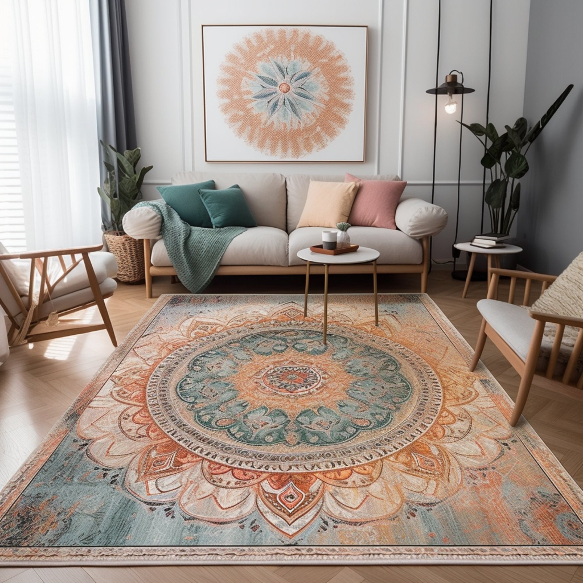 Custom Mandala Rug Enhance Your Space With Mandala Mat - Etsy