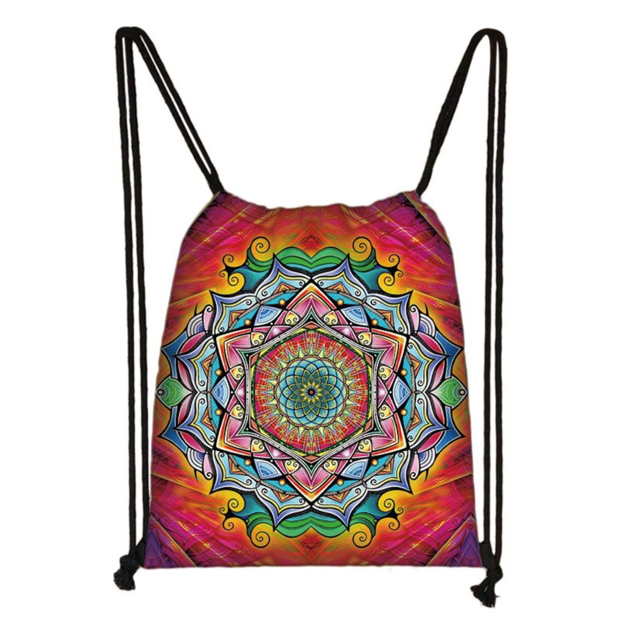Mandala Backpack Find Tranquility in Everyday Journeys With Portable, and Foldable Storage Bag ...