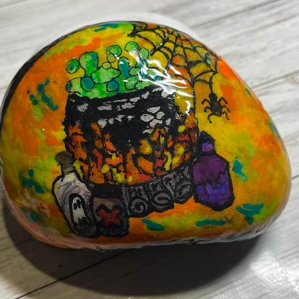 Cartoon Painted Rocks - Etsy
