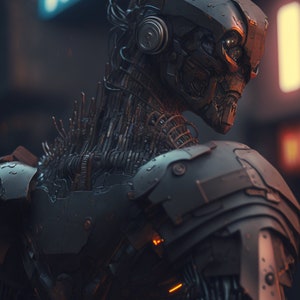 Robot Poster (4) Digital Files Printable Poster Ai Art Wall Art - Etsy