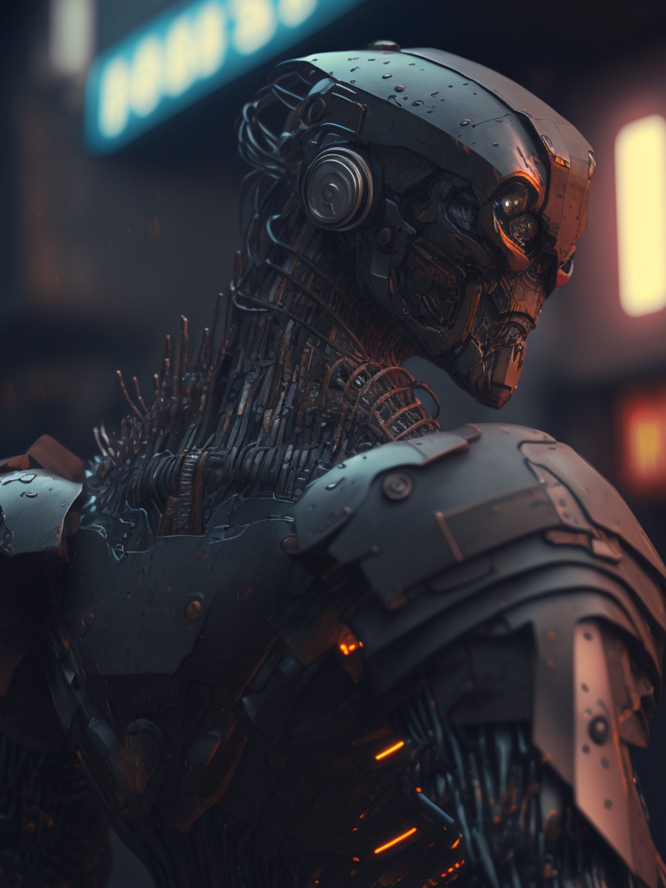 Robot Poster (4) Digital Files Printable Poster Ai Art Wall Art - Etsy