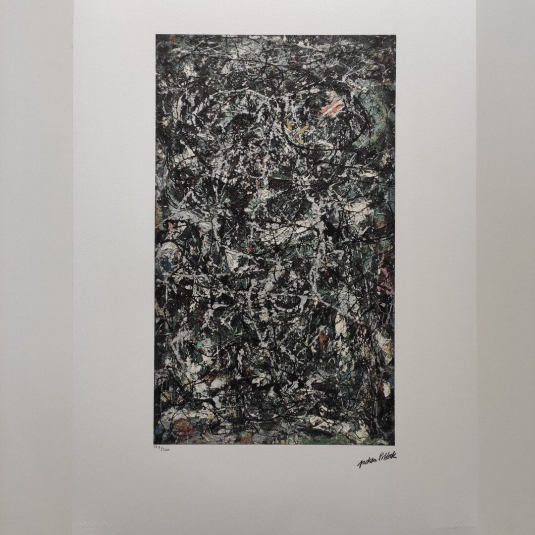 Jackson Pollock Signed Certificate abstarct Wall Art - Etsy