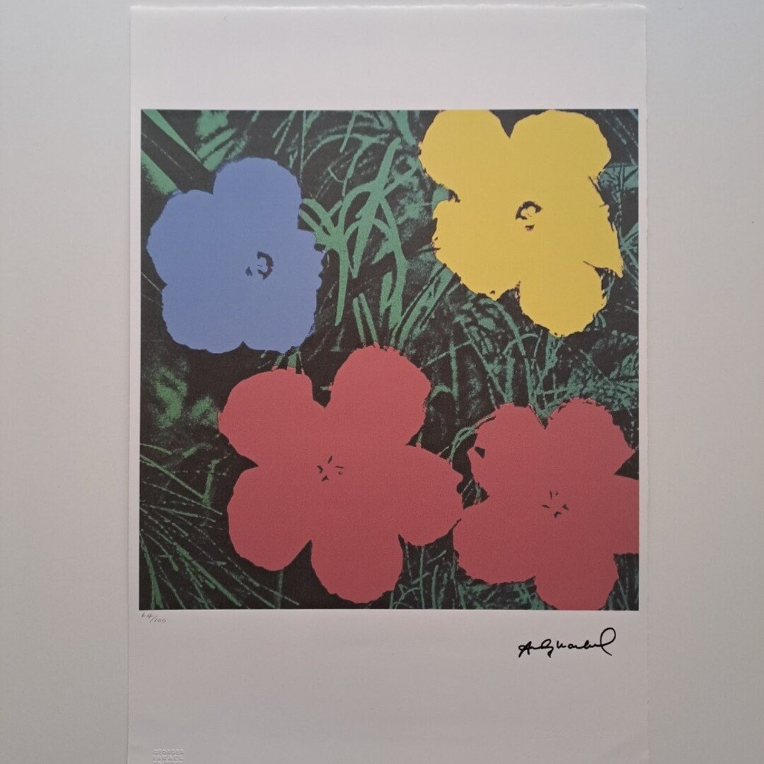 Andy Warhol Signed Flowers Certificate Leo Castelli warhol Flowers - Etsy
