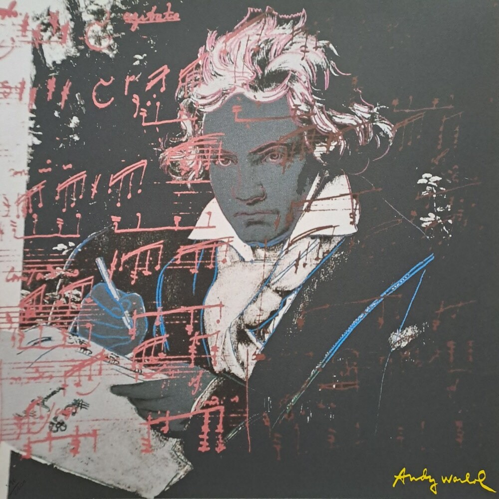 Andy Warhol Signed Beethoven Cmoa Certificate Andy Warhol Etsy