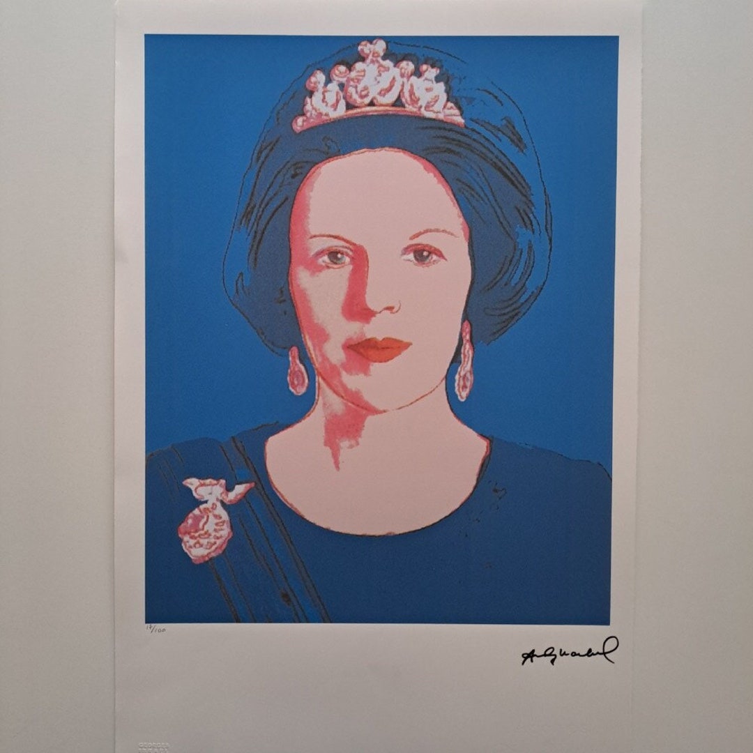 Andy Warhol Signed Queen Beatrix of the Netherlands Certificate Leo ...
