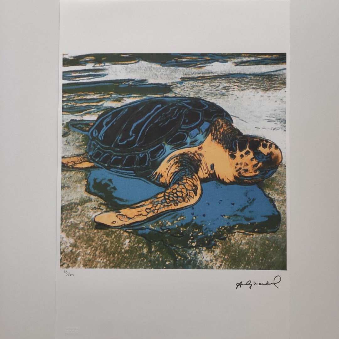 Andy Warhol Signed Turtle Certificate Leo Castelli - Etsy