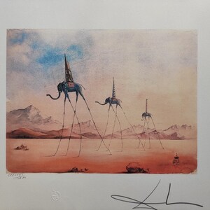 Painting-salvador Dali Ltd Ed. Lithograph - Etsy