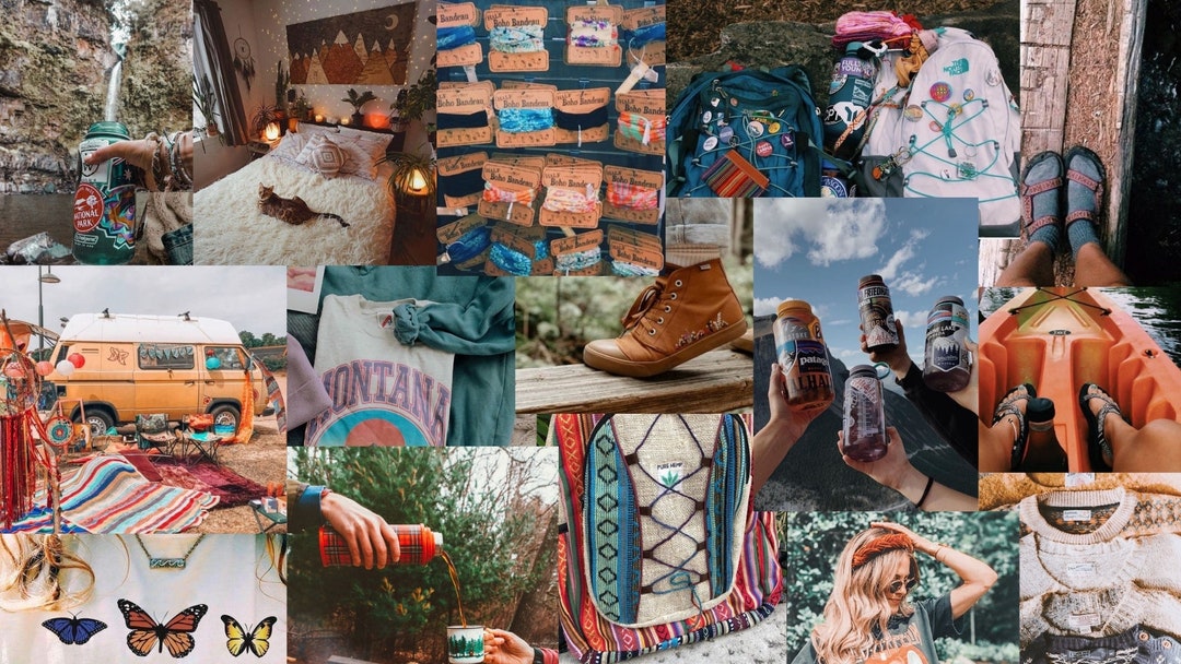 Granola Girl Aesthetic Desktop Wallpaper Etsy México
