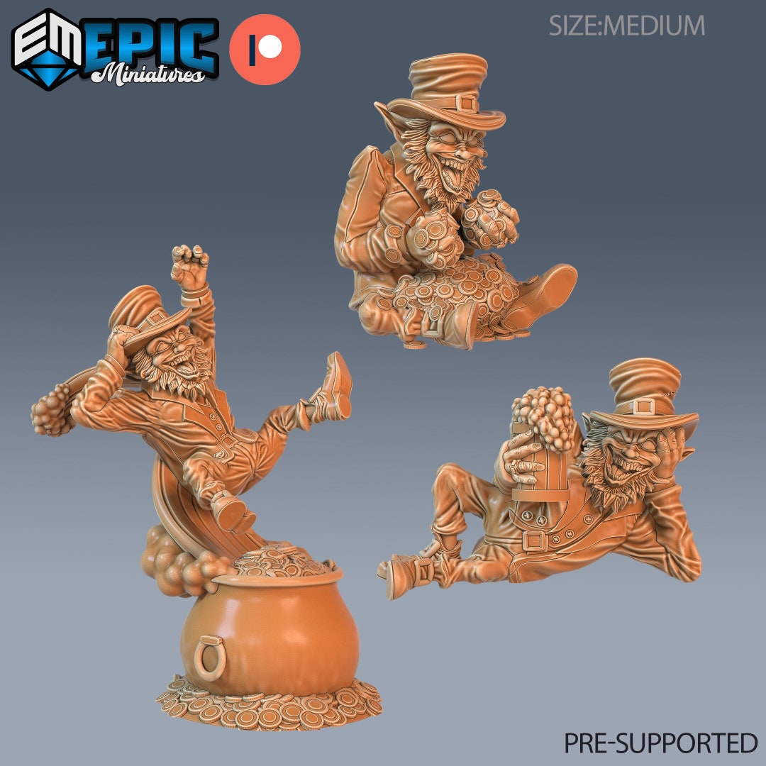 Epic Miniatures Leprechaun 28mm Scale Miniatures Easter Surprise Medium ...