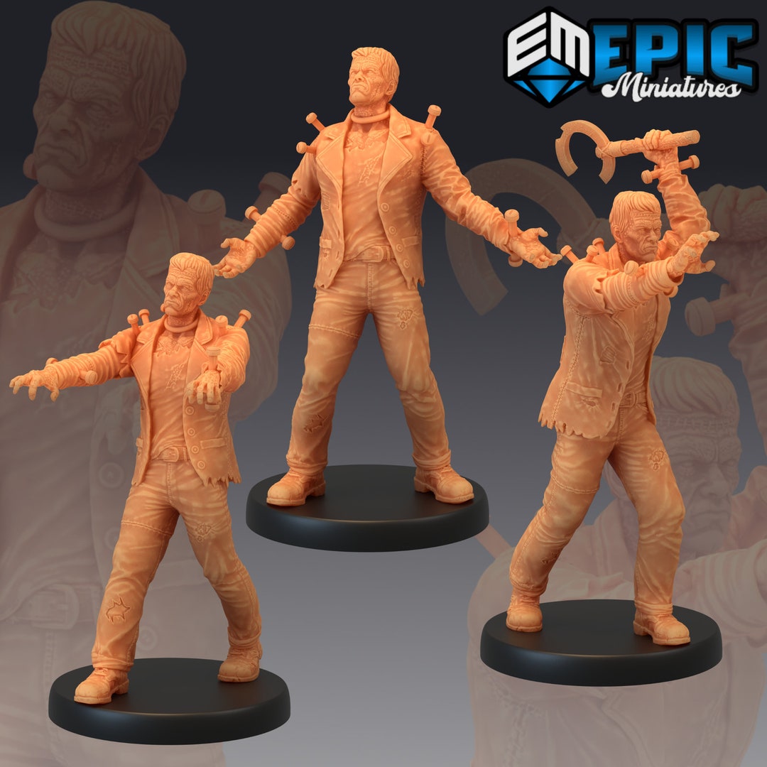 Flesh Golem the Creature | 28mm Scale Dungeons and Dragons Miniatures ...