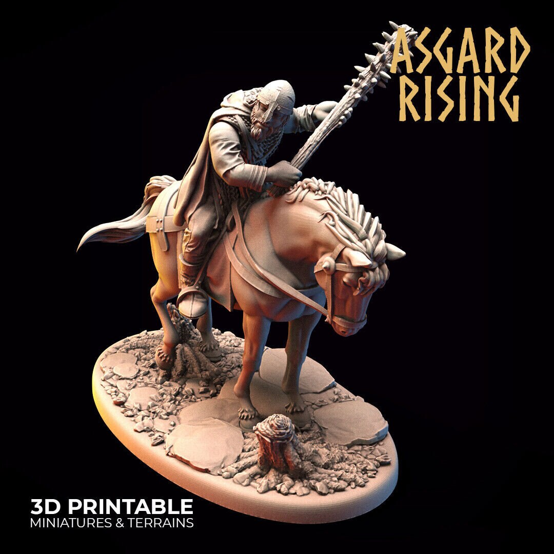 Warband Bandit Riders Mount on Horse | Tabletop Wargaming Fantasy D&D ...