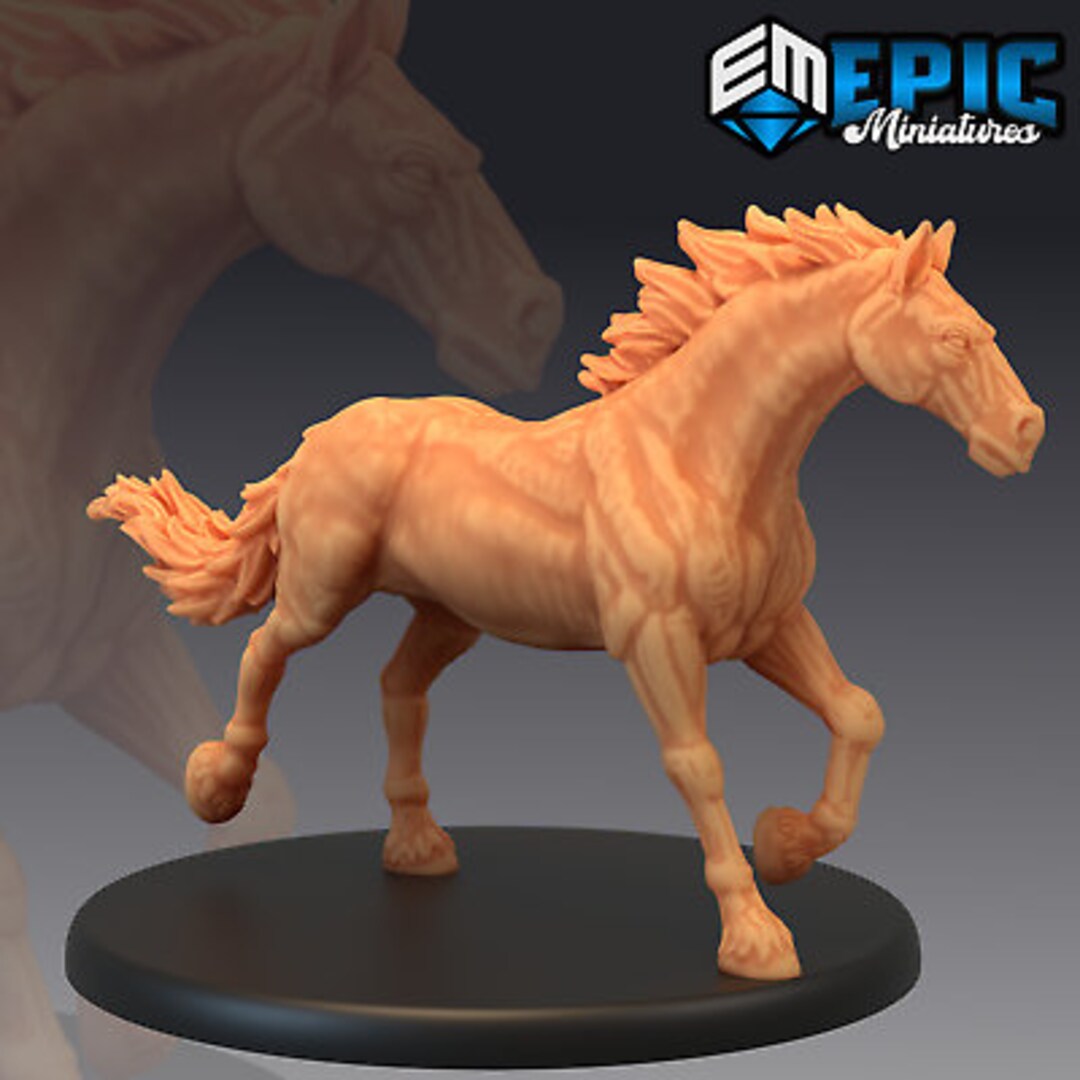 Horse Wild | 28mm Scale Dungeons and Dragons Miniatures for Tabletop ...