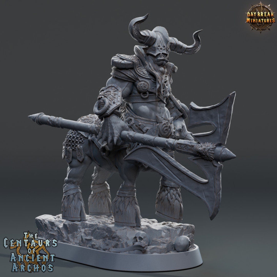 Daybreak Miniatures the Centaurs of Ancient Archos Captain Christnock ...