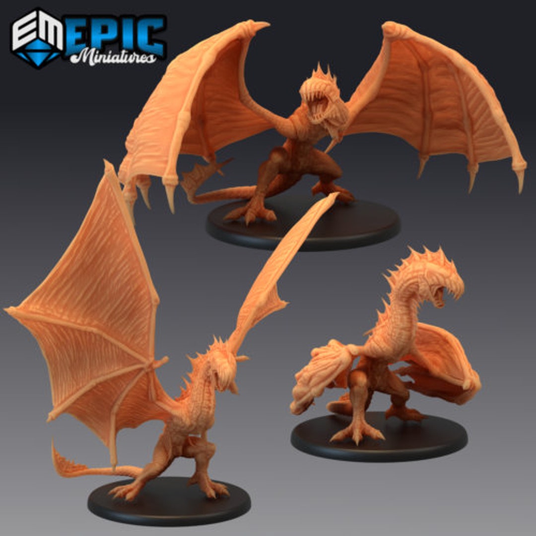 Island Wyvern | 28mm Scale Dungeons and Dragons Miniatures for Tabletop ...