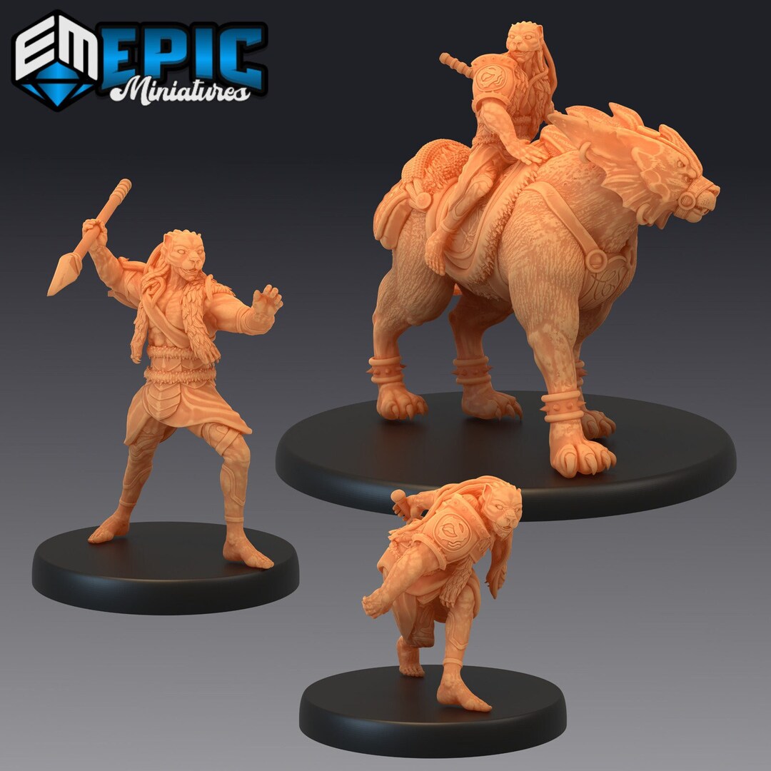 Epic Miniature Masked Hunters | 28mm Scale Miniatures | Medium Sized ...
